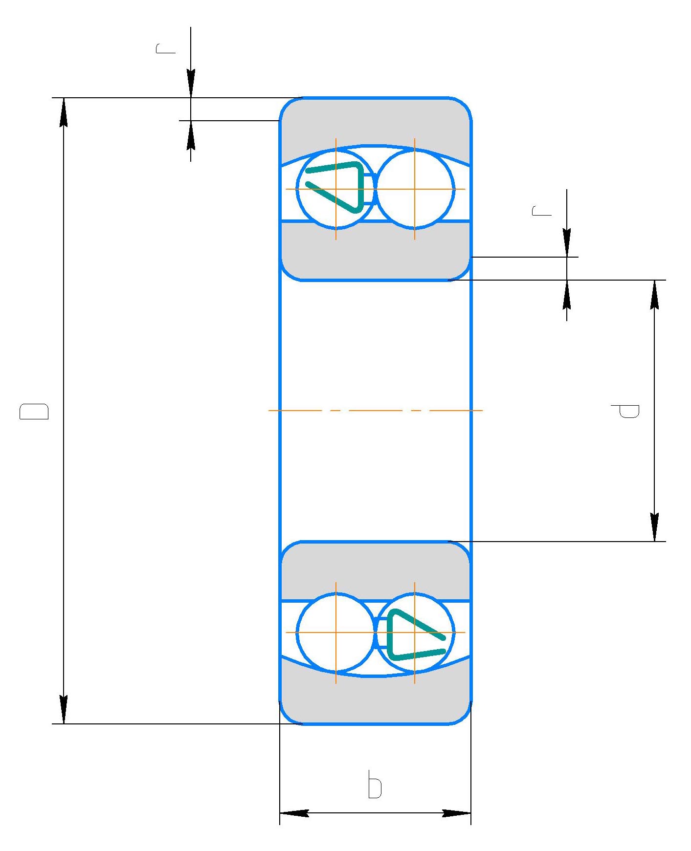 Self-aligning ball bearing 1215 (1215K) – Bearings BCR